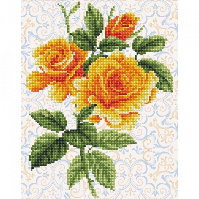 DIAMOND DOTZ Yellow Rose Bouquet - Diamond Dotz Intermediate Dd6.008 ...