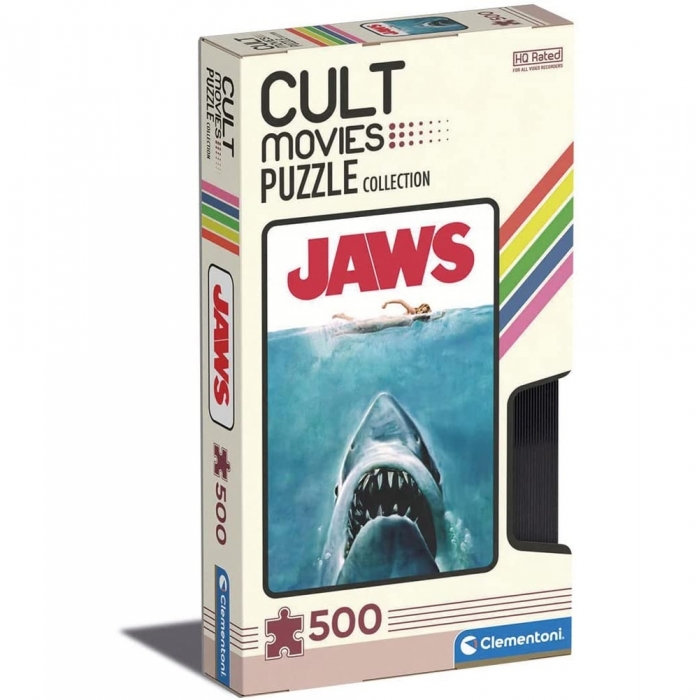 CLEMENTONI Jaws - Cult Movies Puzzle Collection - Puzzle 500 Pezzi ...
