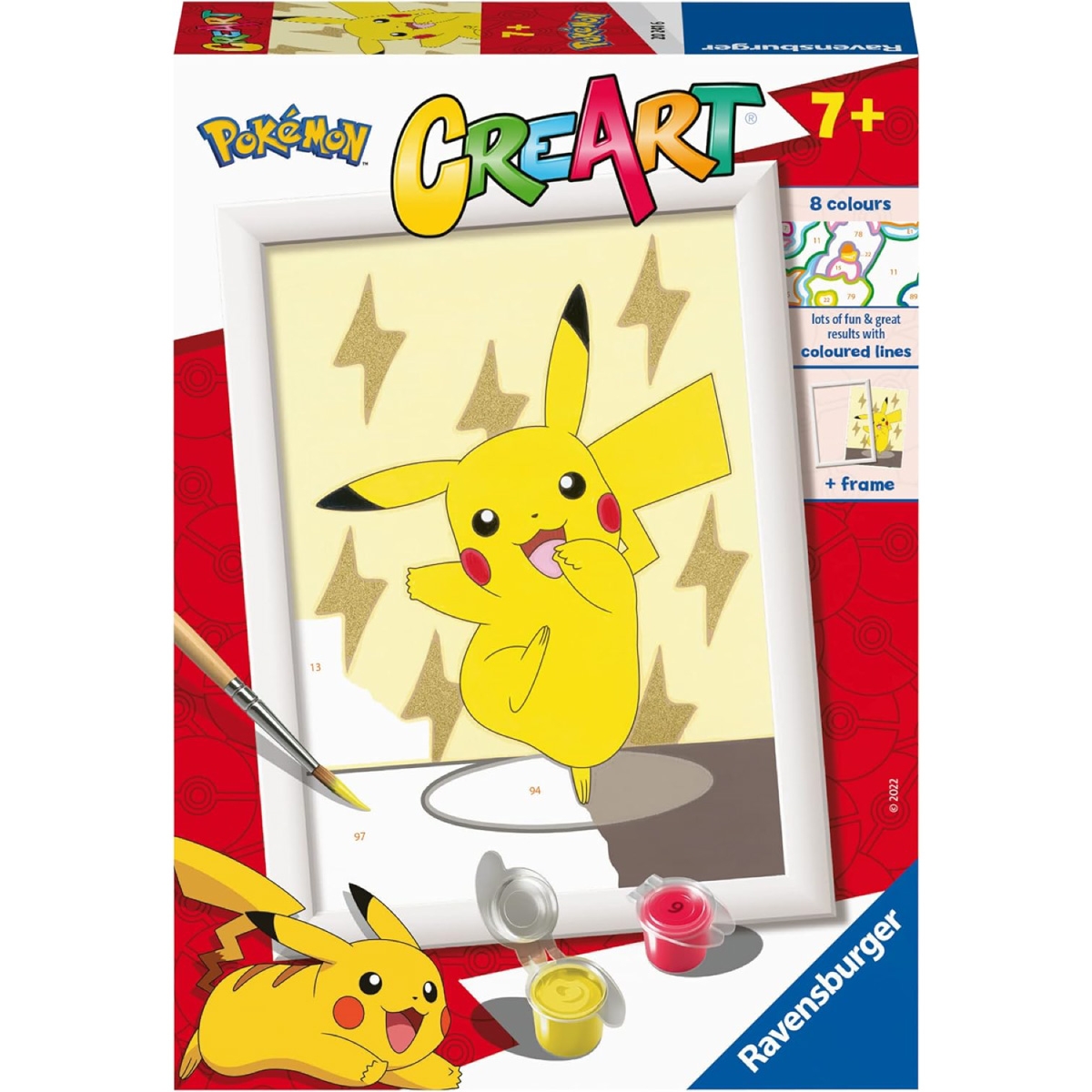 Ravensburger - CreArt Serie E: Pokémon, Pikachu, Kit per Dipingere con ...