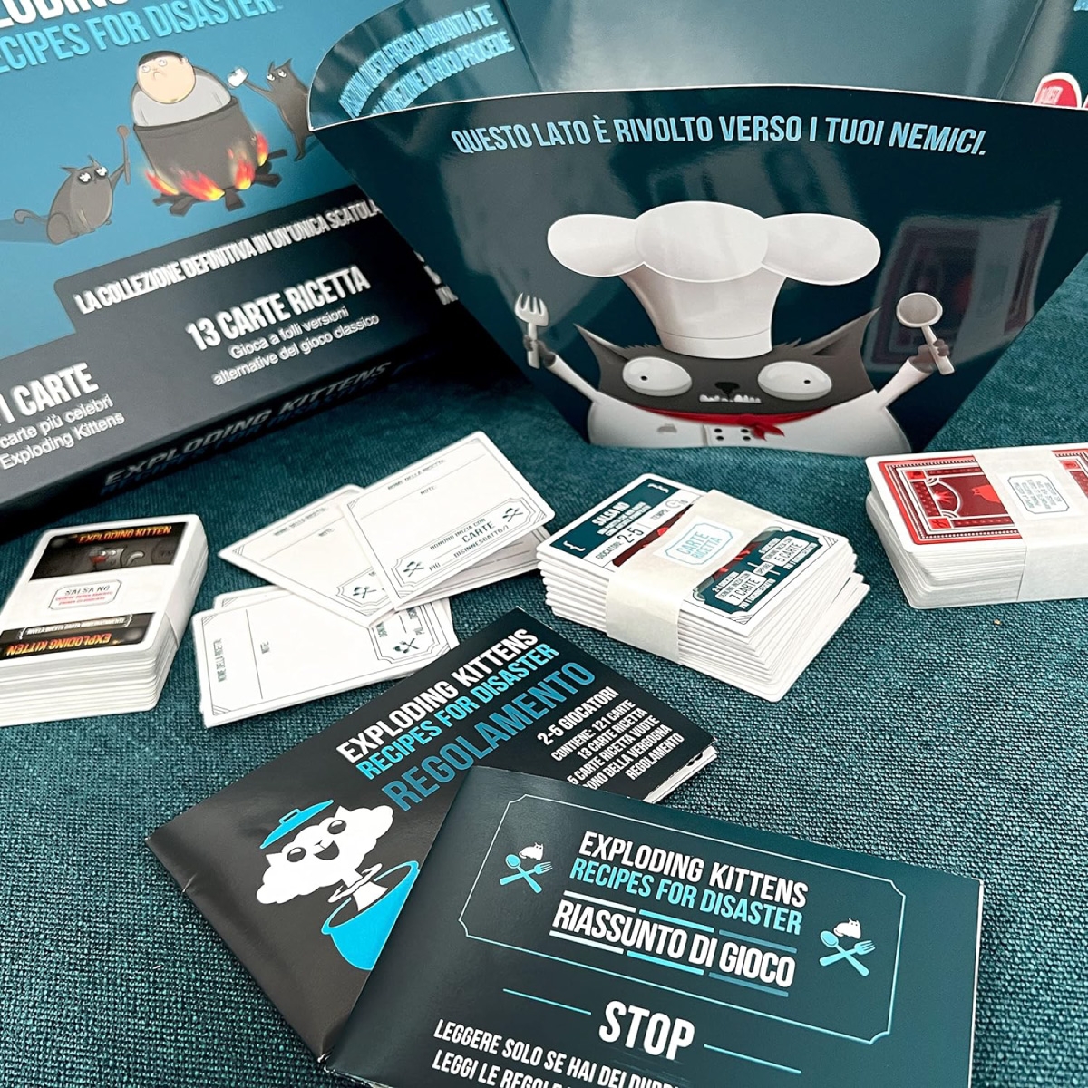 ASMODÈE Exploding Kittens - Recipes For Disaster - Dadi e Mattoncini