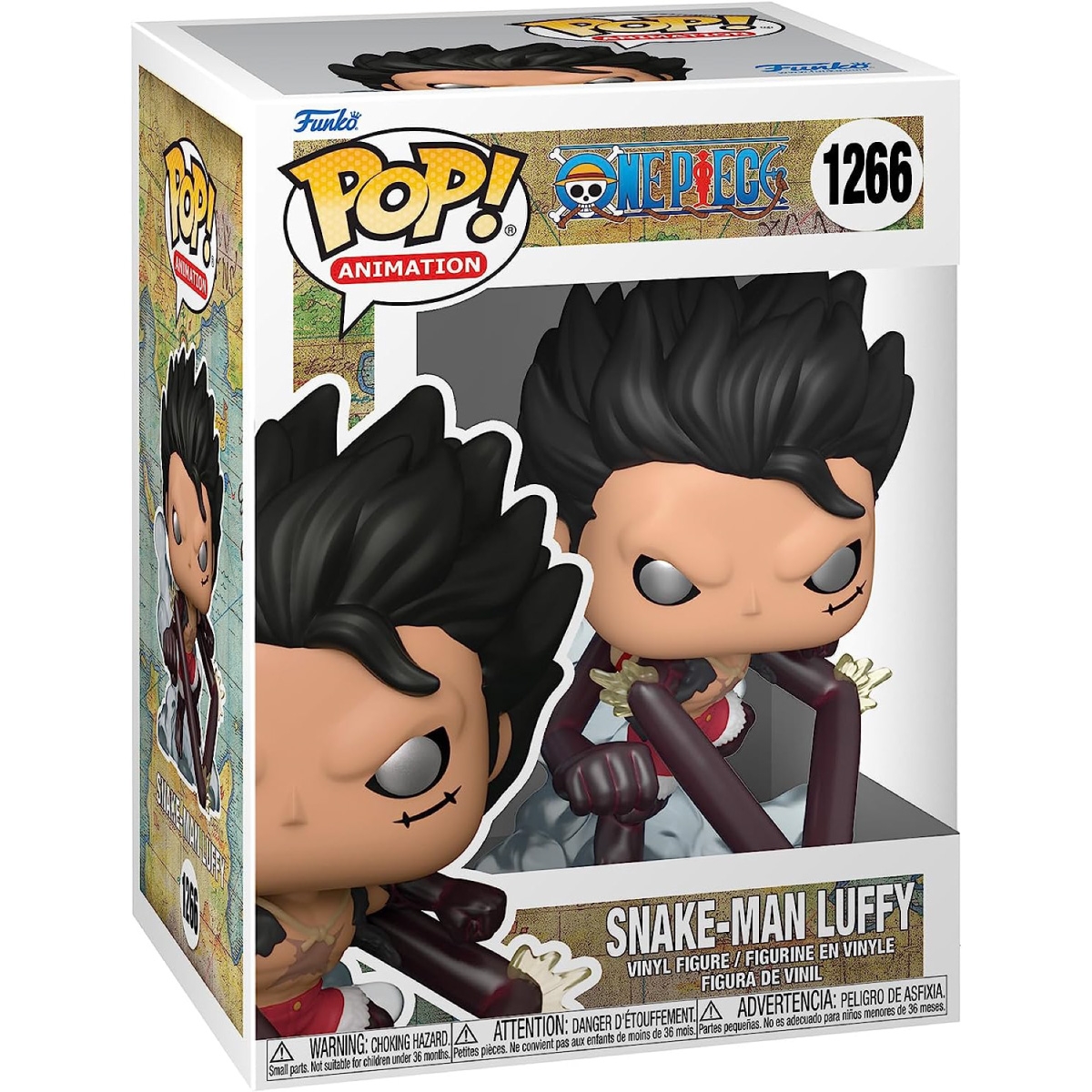 FUNKO One Piece - Snake-man Luffy 9cm - Funko Pop 1266 - Dadi e Mattoncini