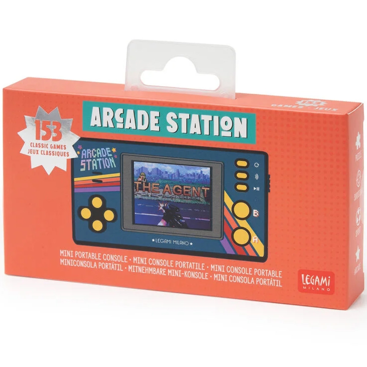 LEGAMI Mini Console Portatile - Arcade Station - Dadi e Mattoncini