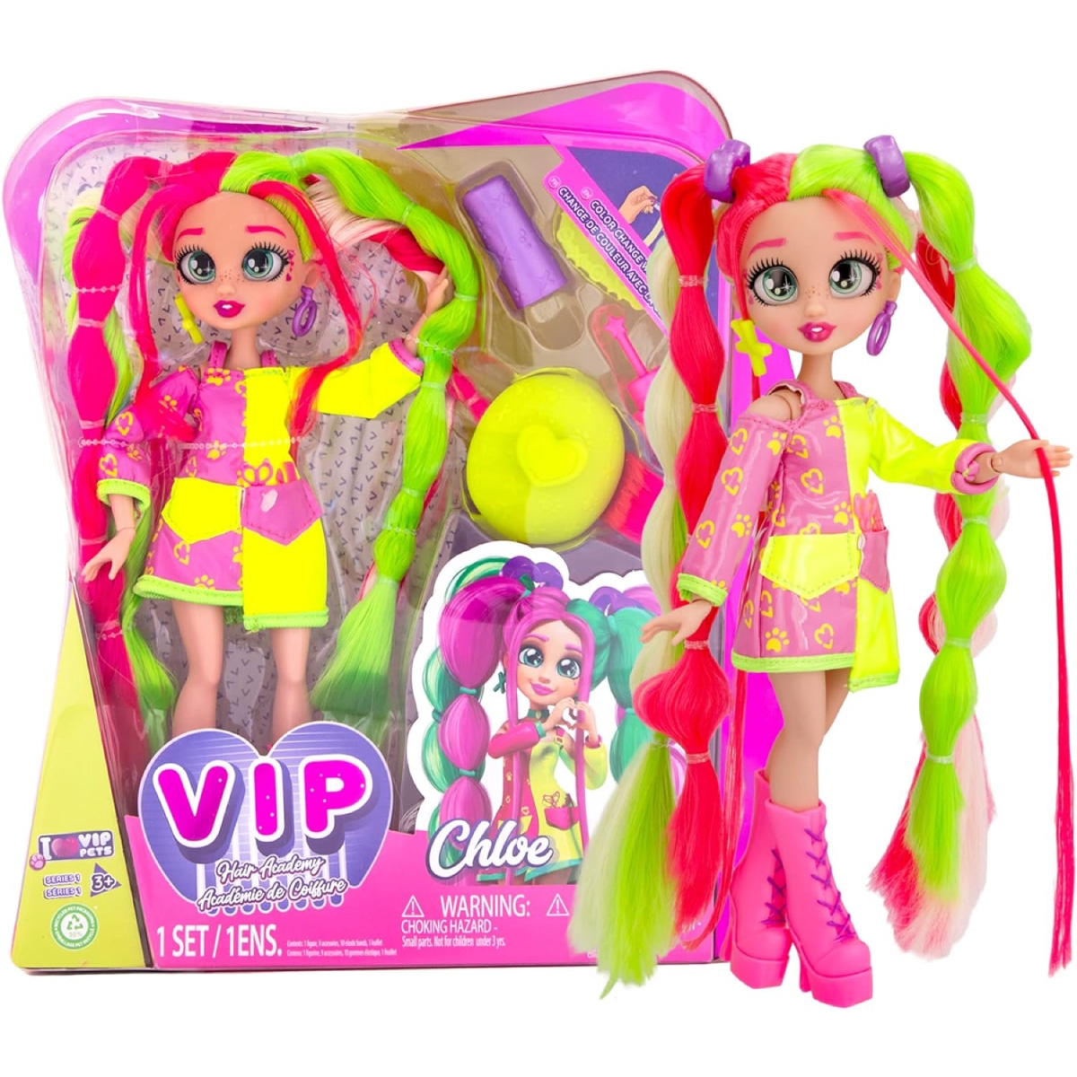 IMC TOYS Vip Pets - Chloe - S1 Fashion Doll 25cm - Dadi e Mattoncini