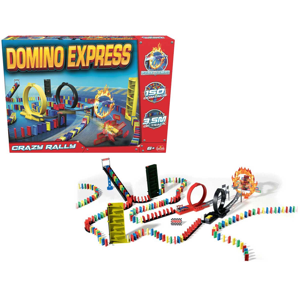 GOLIATH Domino Express - Crazy Rally - Dadi e Mattoncini