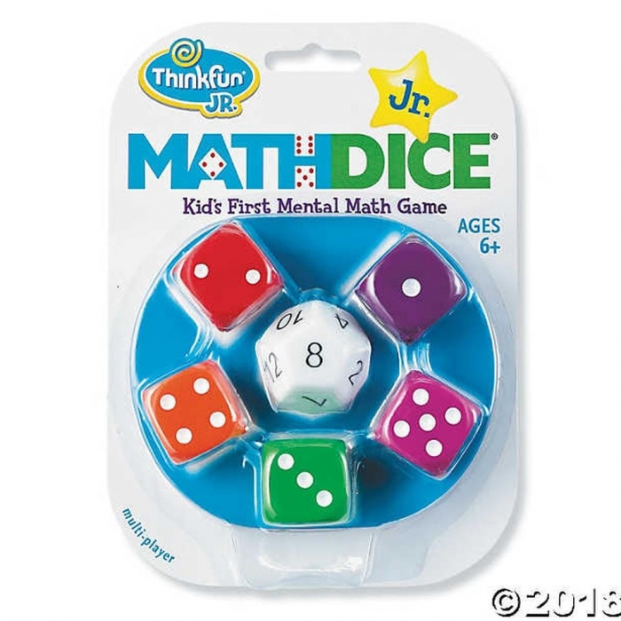 THINK FUN Math Dice Junior - Dadi e Mattoncini