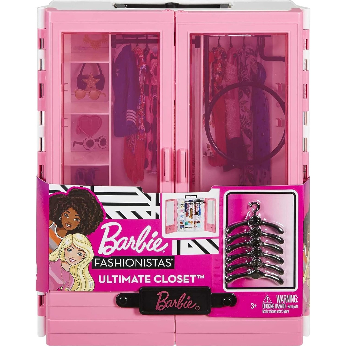 MATTEL Barbie Fashionistas Con Armadio E 15 Accessori - Dadi e Mattoncini