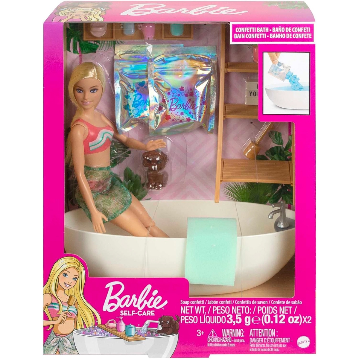 MATTEL Barbie Playset - Vasca Da Bagno Relax - Dadi e Mattoncini