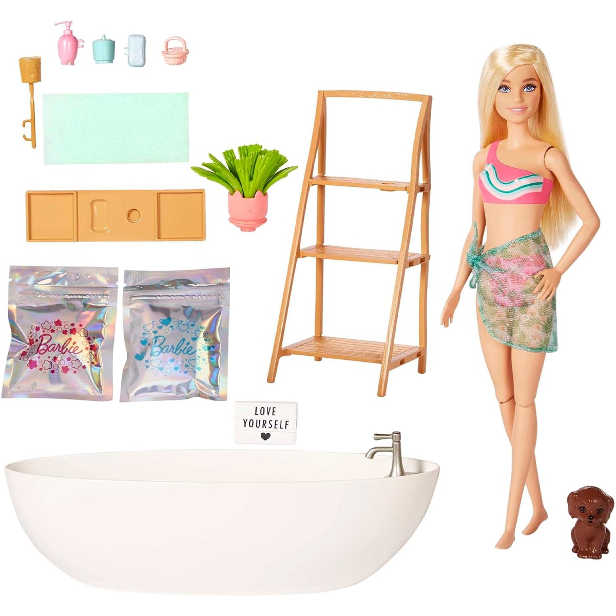 MATTEL Barbie Playset - Vasca Da Bagno Relax - Dadi e Mattoncini
