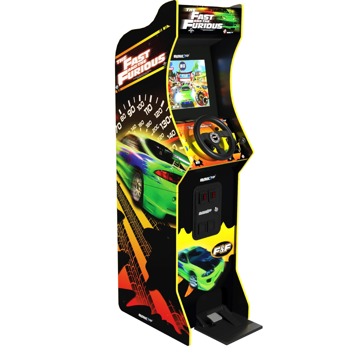 ARCADE 1UP Fast And Furious Racing Arcade Machine - Dadi e Mattoncini