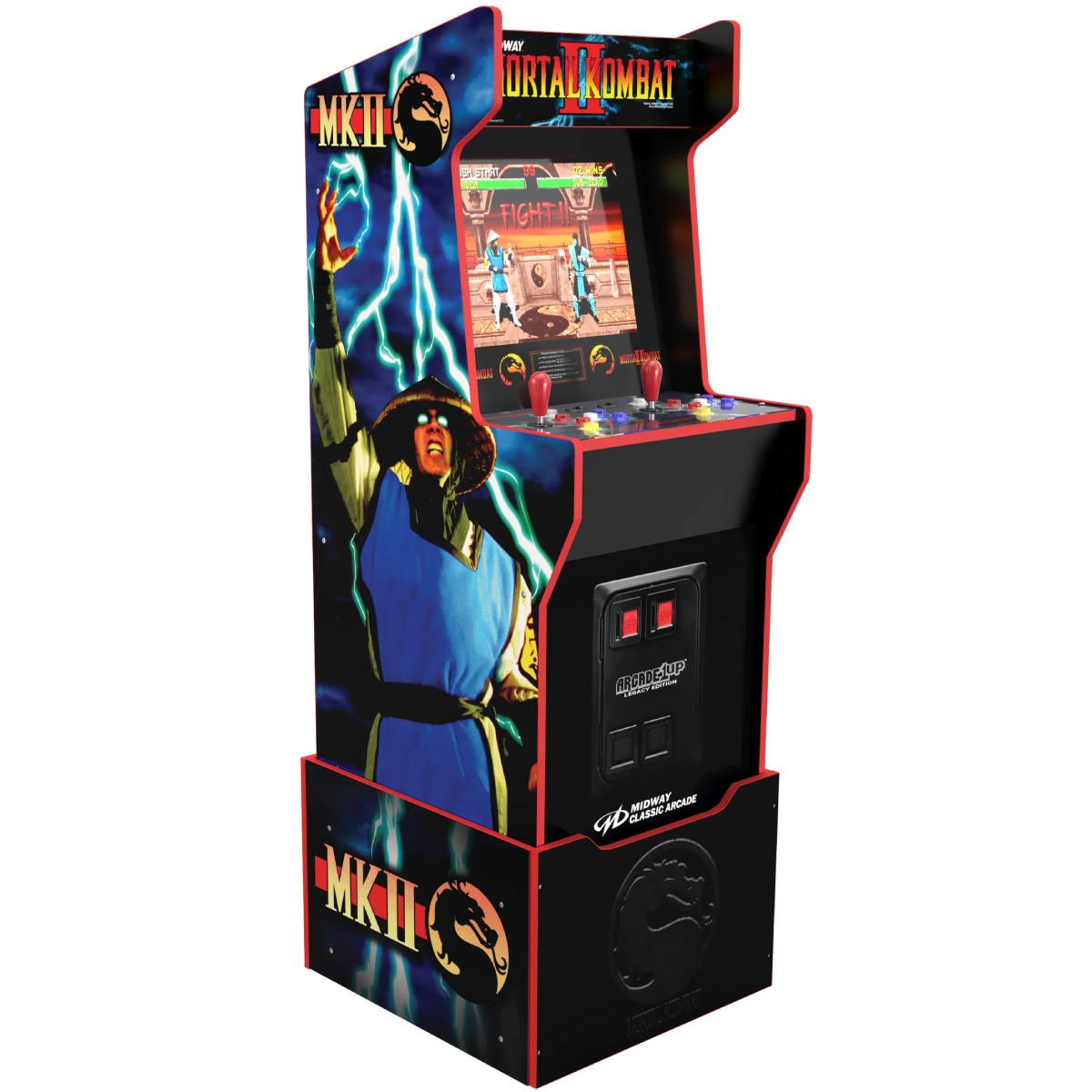 ARCADE 1UP Midway Legacy With Riser & Light Up Marquee - Dadi e Mattoncini