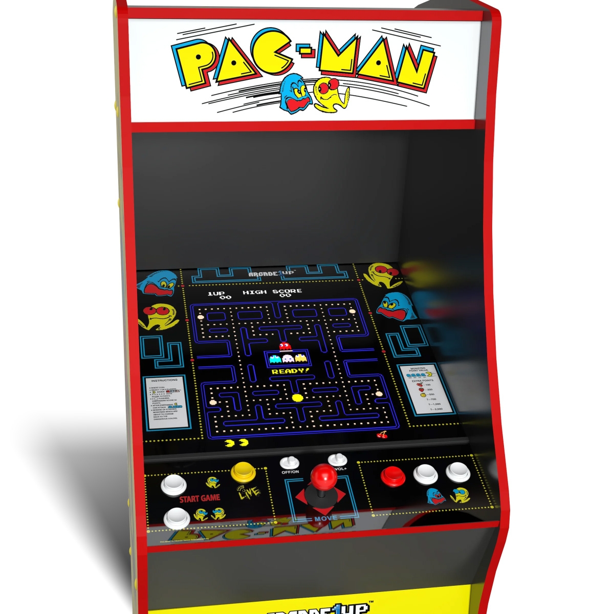 ARCADE 1UP Pac-man Deluxe Arcade Machine - Dadi e Mattoncini