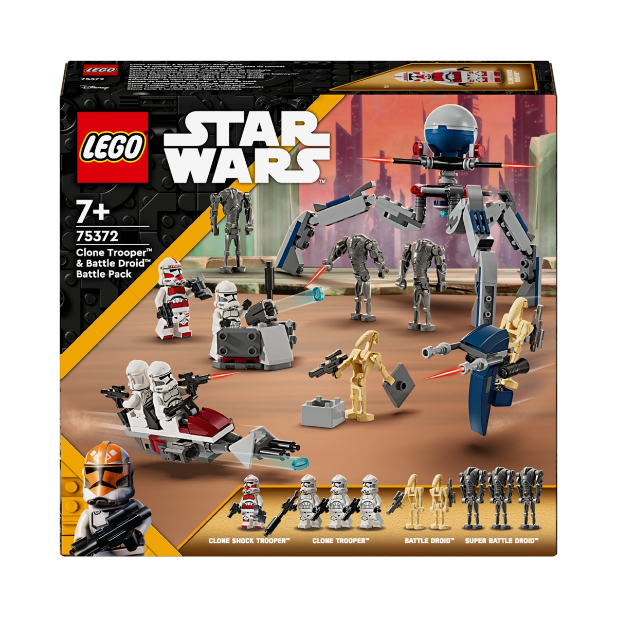 LEGO 75372 - Battle Pack Clone Trooper E Battle Droid - Dadi e Mattoncini