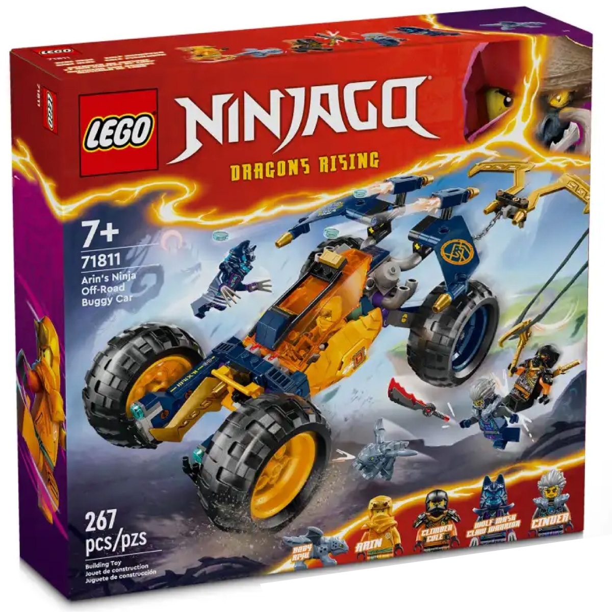 LEGO 71811 - Buggy Fuoristrada Ninja Di Arin - Dadi e Mattoncini