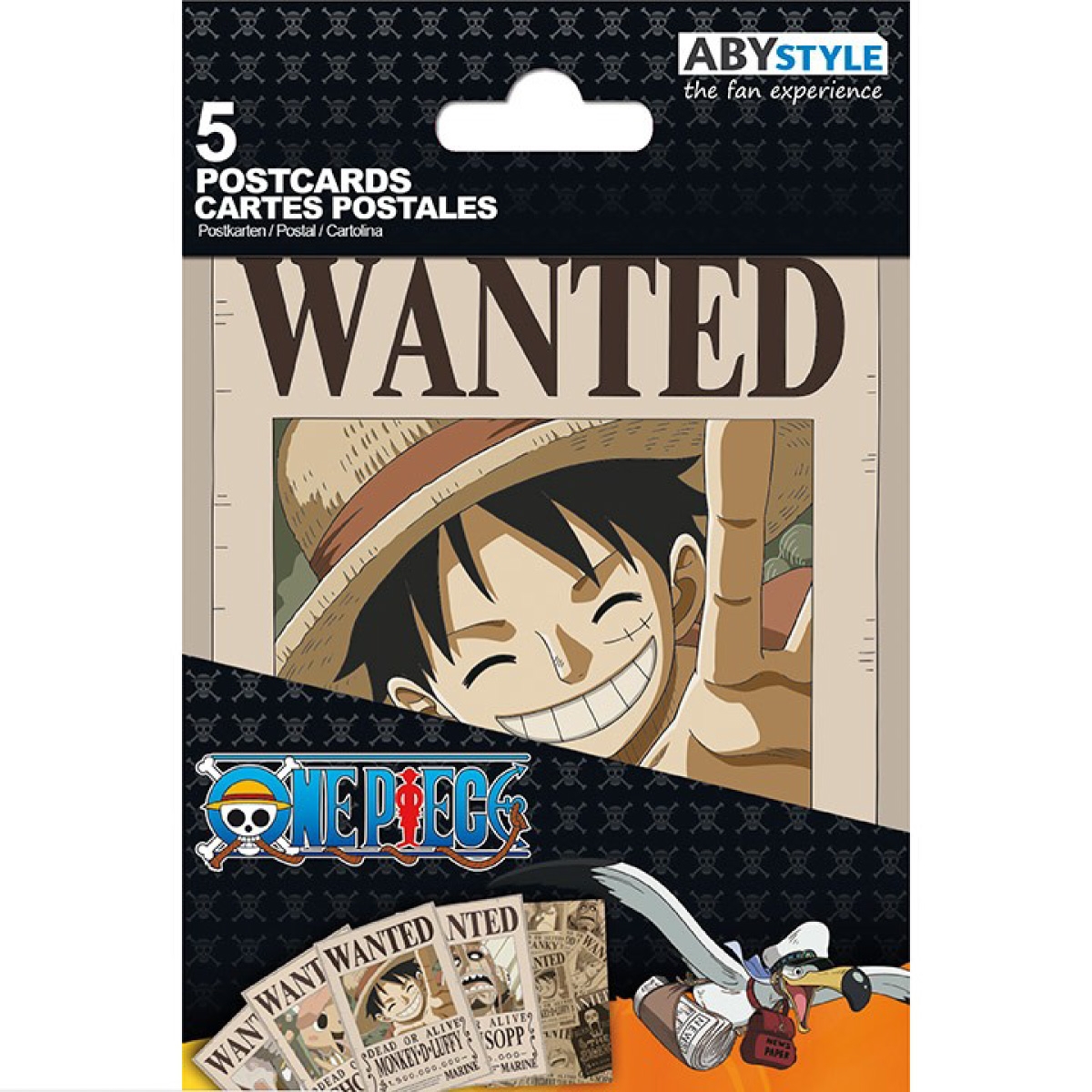 ABYSTYLE One Piece - Postcards - Wanted Set 1 (14,8x10,5cm) - Dadi e ...