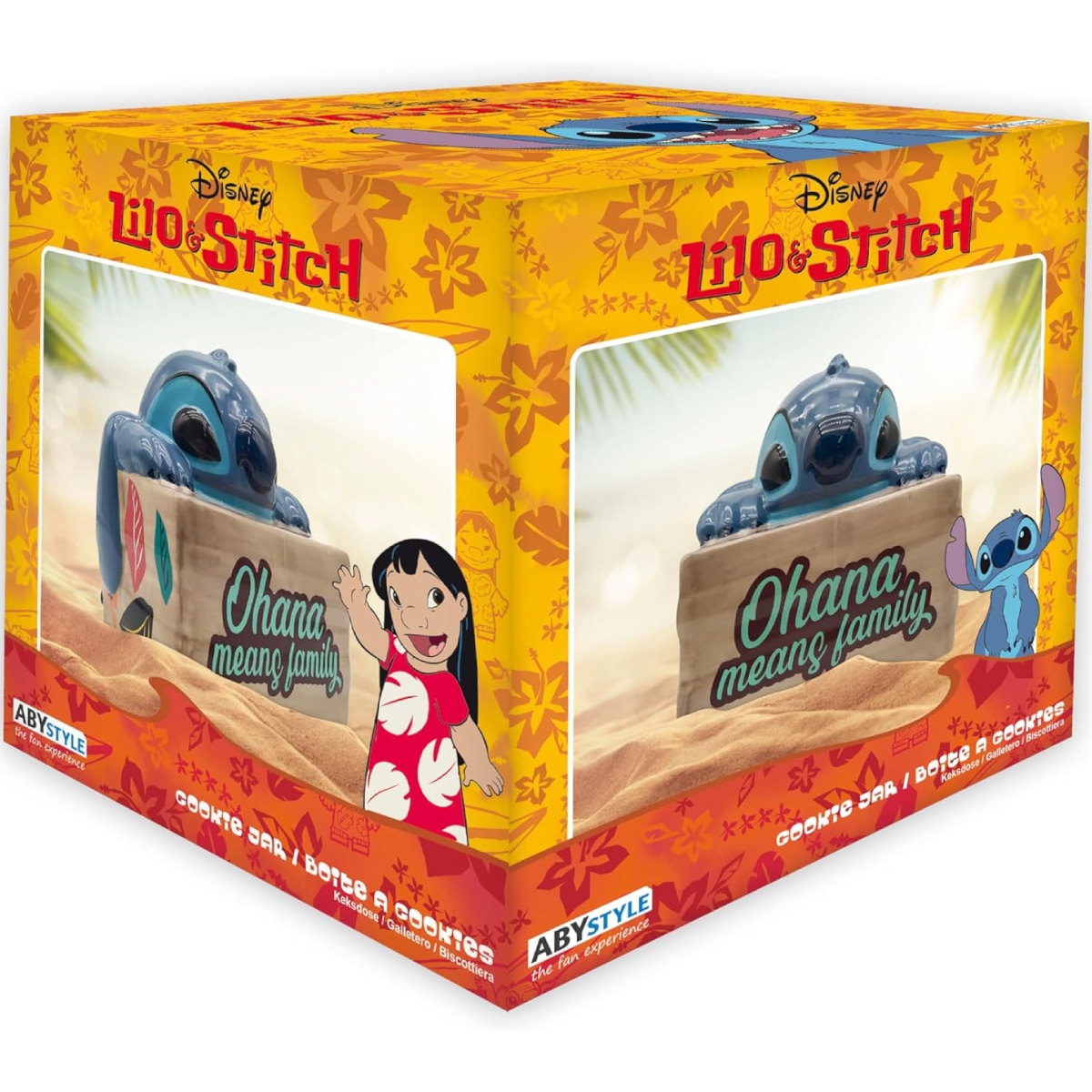 ABYSTYLE Disney: Lilo & Stitch - Biscottiera - Stitch Ohana - Dadi e ...