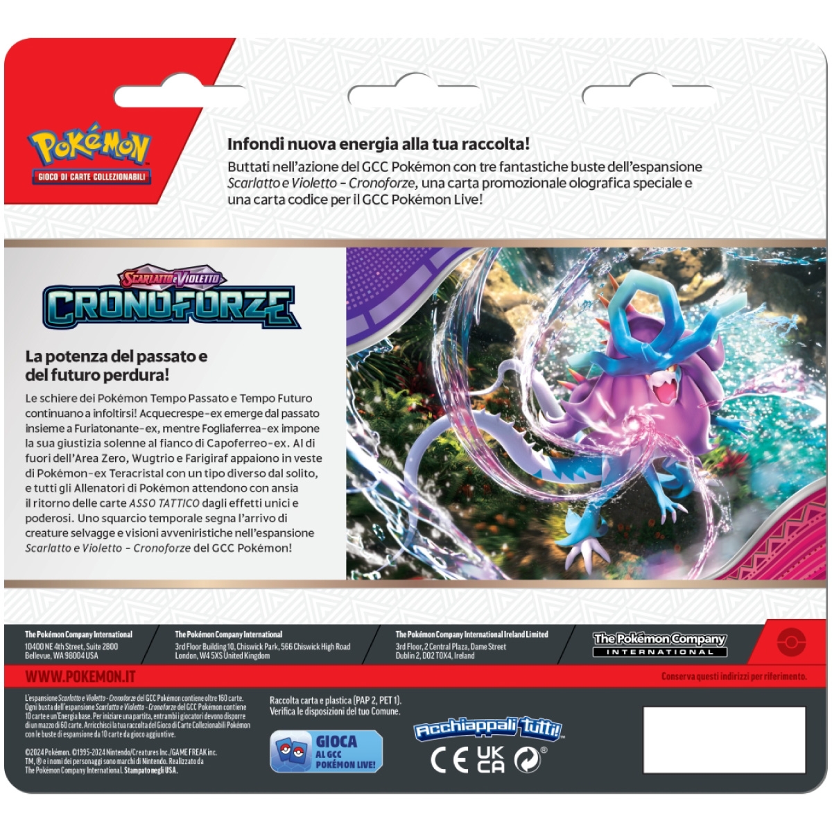POKEMON COMPANY Pokemon Gcc - Scarlatto E Violetto Cronoforze ...