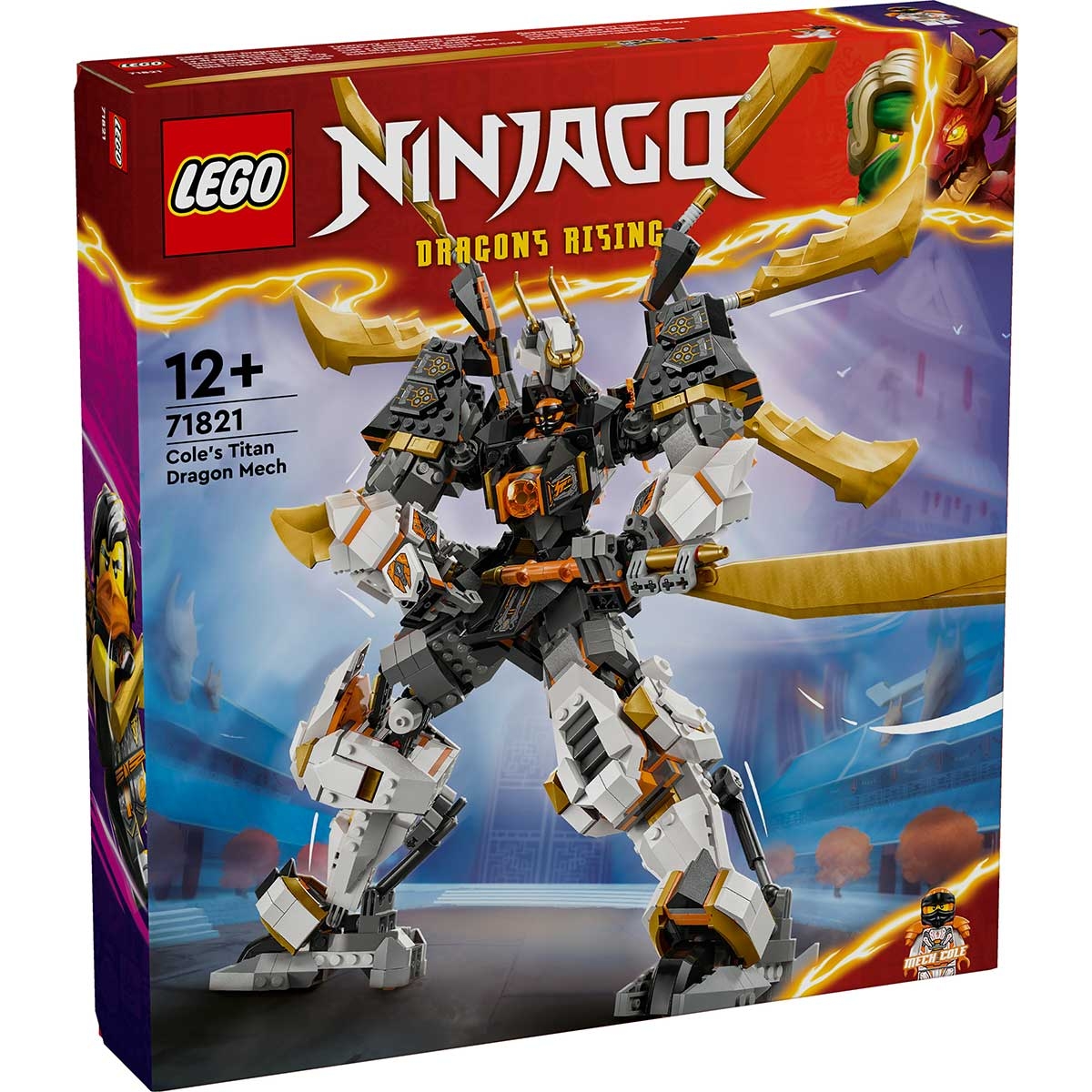 LEGO 71821 - Mech Drago Titanio Di Cole - Dadi e Mattoncini