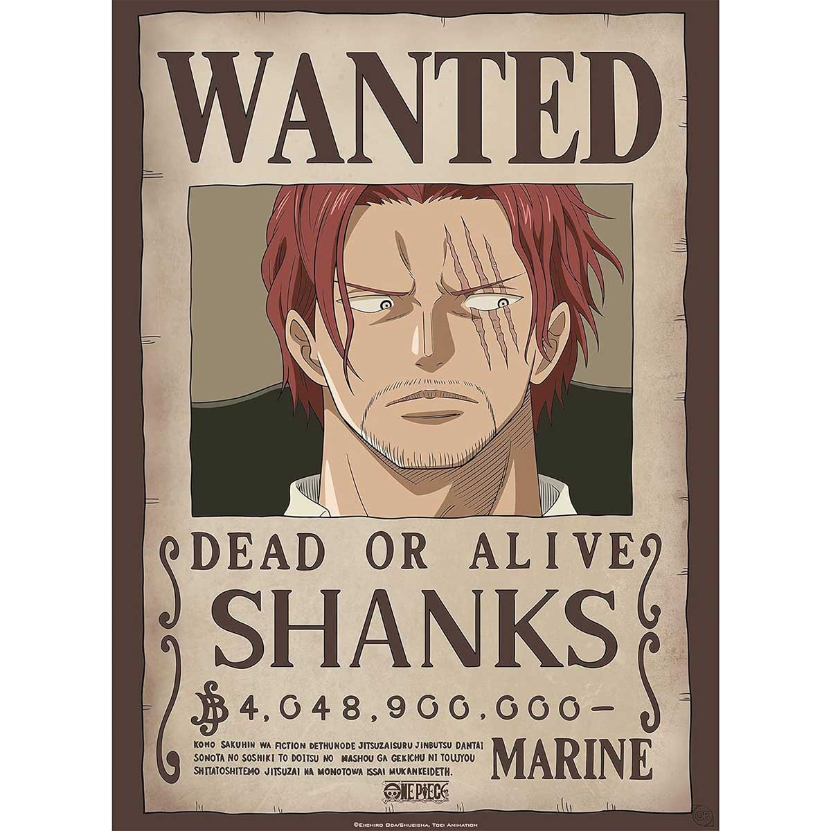 ABYSTYLE One Piece - Poster Maxi 91,5x61cm - Wanted Shanks a 4,99