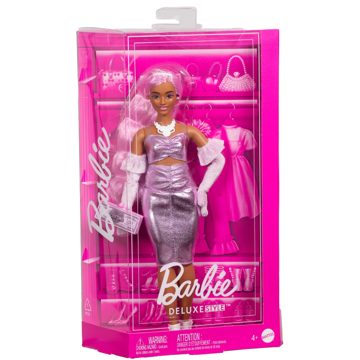 MATTEL Barbie Fashionista - Deluxe Pink Hair - Dadi e Mattoncini