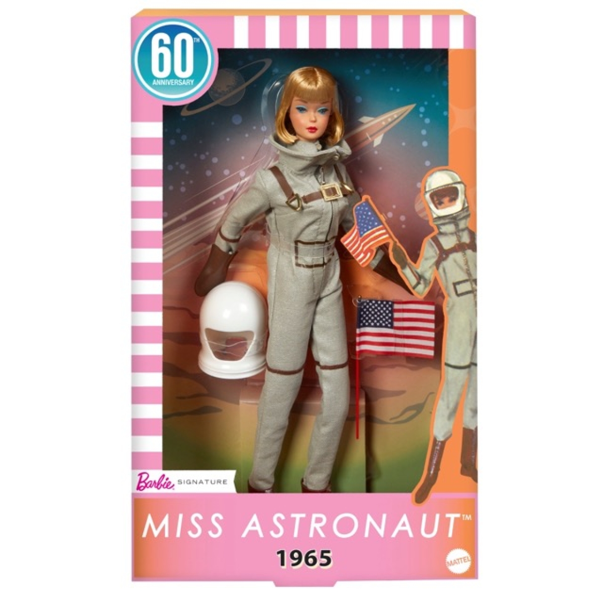 MATTEL Barbie Astronauta 60esimo Anniversario - Dadi e Mattoncini