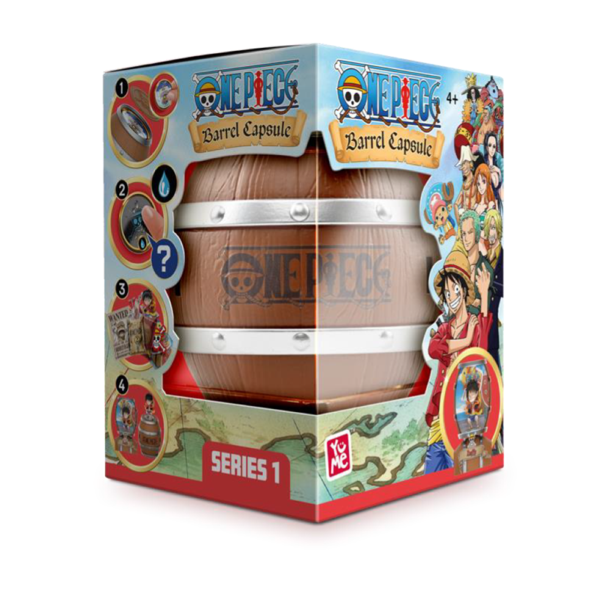 YUME One Piece - Barrel Capsule Blind Box - 1 Personaggio Assortito ...